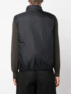 Aspesi Padded High-neck Gilet - Black