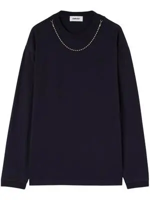 AMBUSH Chain-embellished Cotton Sweatshirt