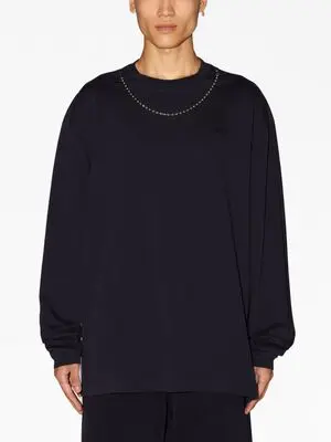 AMBUSH Chain-embellished Cotton Sweatshirt