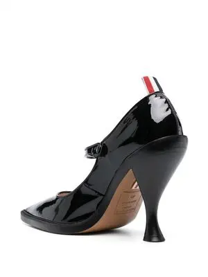Thom Browne Cross-strap Mary Jane Patent Pumps