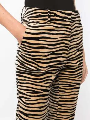 Rabanne Tiger-print Straight-leg Trousers
