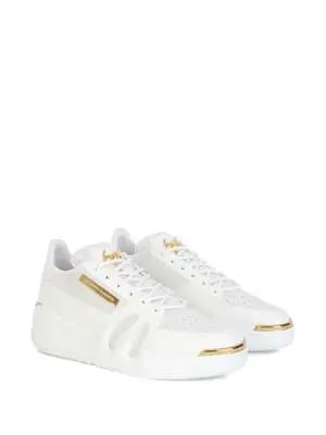GIUSEPPE ZANOTTI Talon Leather Sneakers - White