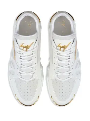 GIUSEPPE ZANOTTI Talon Leather Sneakers - White