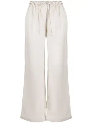 REFORMATION Olina Linen Trousers - Neutrals