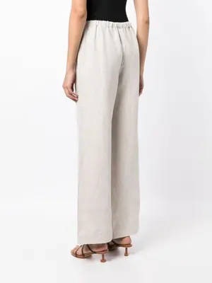 REFORMATION Olina Linen Trousers - Neutrals