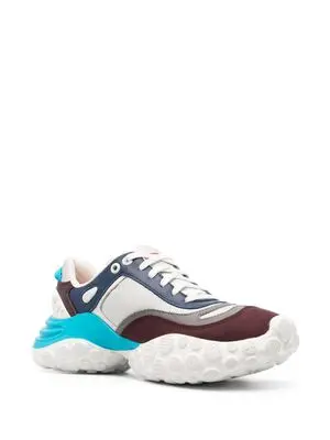 Camper Colour-block Panelled Leather Sneakers - Blue