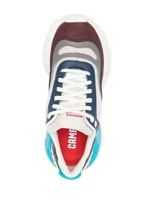 Camper Colour-block Panelled Leather Sneakers - Blue