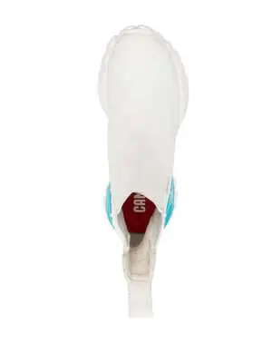 Camper Contrasting-sole Leather Boots - White