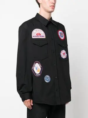 Kenzo Appliqué-logo Cotton Shirt