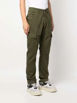 Alpha Industries Straight-leg Cotton Cargo Trousers - Green