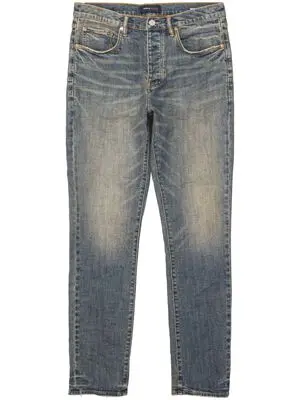 PURPLE BRAND Washed Straight-leg Jeans