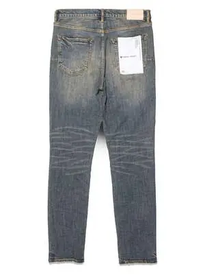 PURPLE BRAND Washed Straight-leg Jeans