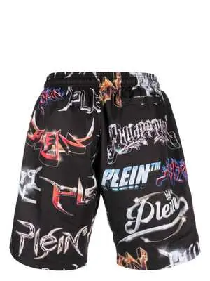 Philipp Plein Logos Logo-print Swim Shorts