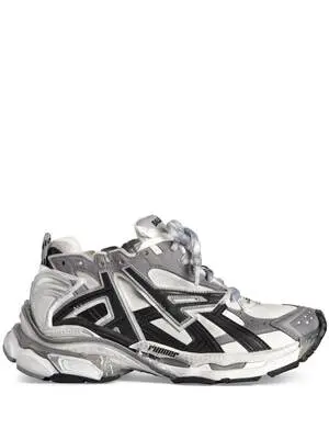 Balenciaga Runner Panelled Sneakers - Grey