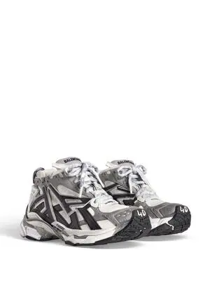 Balenciaga Runner Panelled Sneakers - Grey