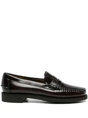 SEBAGO Leather Penny Loafers - Brown
