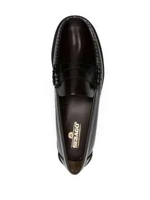 SEBAGO Leather Penny Loafers - Brown