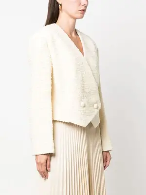 Zimmermann Luminosity Cropped Blazer - White