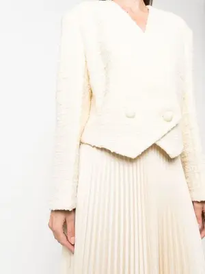 Zimmermann Luminosity Cropped Blazer - White