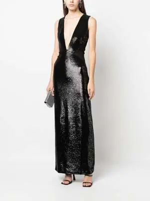 REV Sequin-embellished Maxi Dress