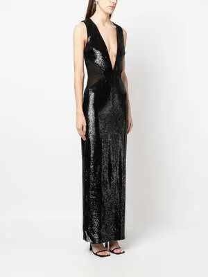 REV Sequin-embellished Maxi Dress
