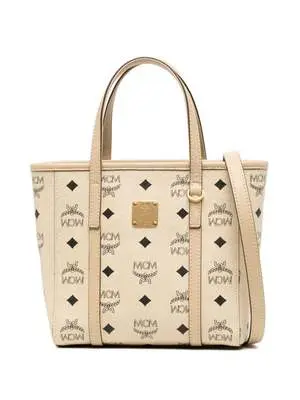Mcm Aren Mini Tote Bag - Neutrals