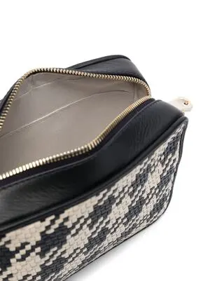 ASPINAL OF LONDON Woven Houndstooth Crossbody Bag
