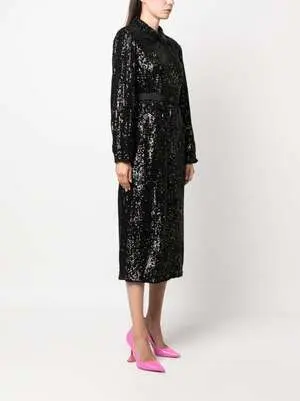 SELF-PORTRAIT Sequined Embellishment Coat