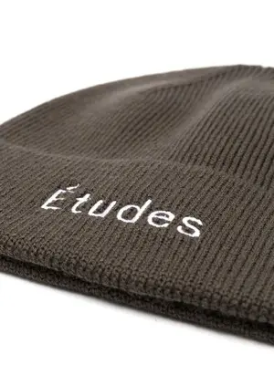 ÉTUDES STUDIO Logo-embroidered Wool Beanie