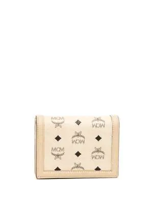 Mcm Small Tracy Monogram-print Wallet - Neutrals