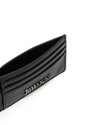 Just Cavalli Logo-lettering Leather Cardholder