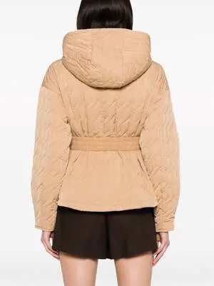 TWINSET Logo-belt Quilted Jacket