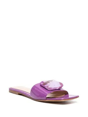 GIANVITO ROSSI Jaipur Crystal-embellished Slides