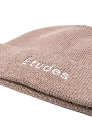 ÉTUDES STUDIO Logo-embroidered Wool Beanie
