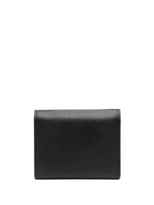 Versace Logo-plaque Leather Wallet