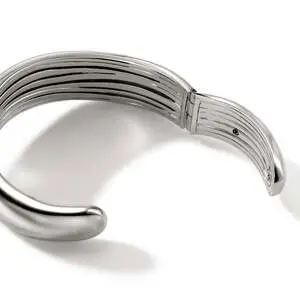 John Hardy Hinged Cuff With Diamonds