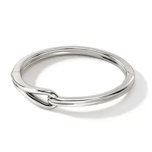 John Hardy Surf Hinged Bangle Silver,gold