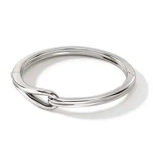 John Hardy Surf Hinged Bangle Sterling Silver
