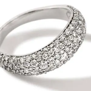 John Hardy Sculptural Ring With Diamonds