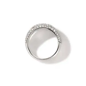 John Hardy Sculptural Ring With Diamonds