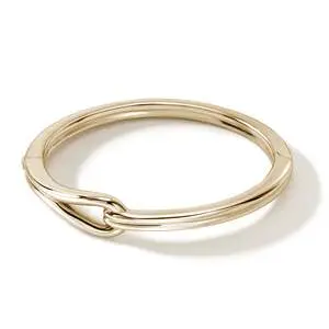 John Hardy Surf Hinged Bangle In 14k Yellow - Gold