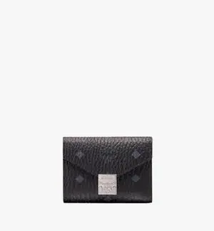 Mcm Tracy Three-fold Wallet In Visetos