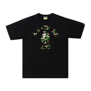 A BATHING APE Abc Camo College Tee /green - Black