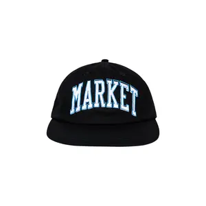 MARKET Offset Arc 6 Panel Cap - Black