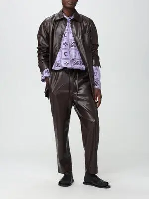 Nanushka Faux Leather Drawstring Trousers
