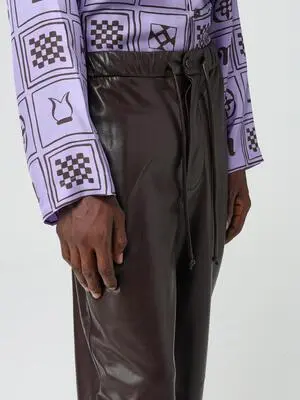 Nanushka Faux Leather Drawstring Trousers