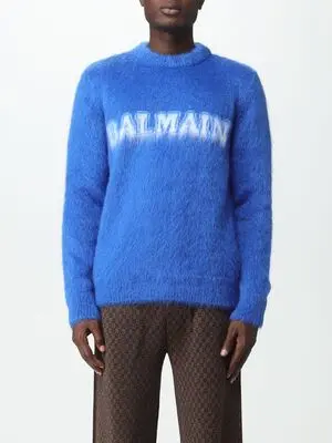 Balmain Mohair Wool Sweater - Royal Blue