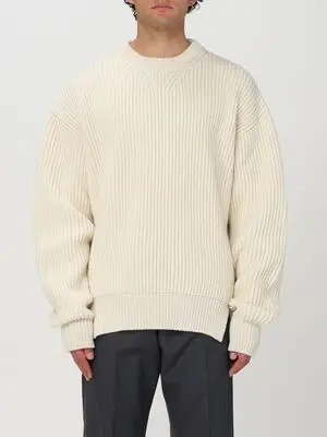 JIL SANDER Ribbed Knit Pullover - White