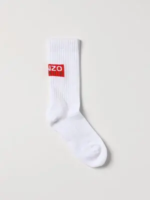 Kenzo Stretch Cotton Socks - White