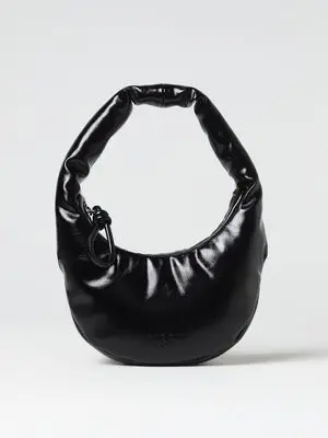 MSGM Natural Grain Synthetic Nappa Bag - Black